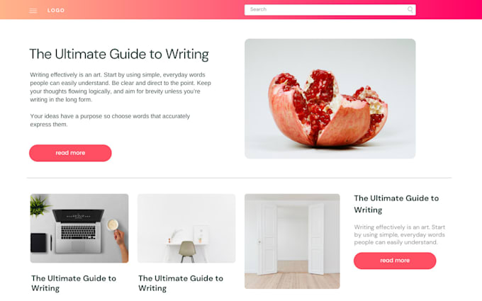 Create A Professional Landing Page With Html Css And Js By Arthorafee