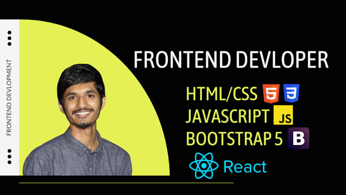 Be Your Front End Web Developer Using Html Css Bootstrap Js By