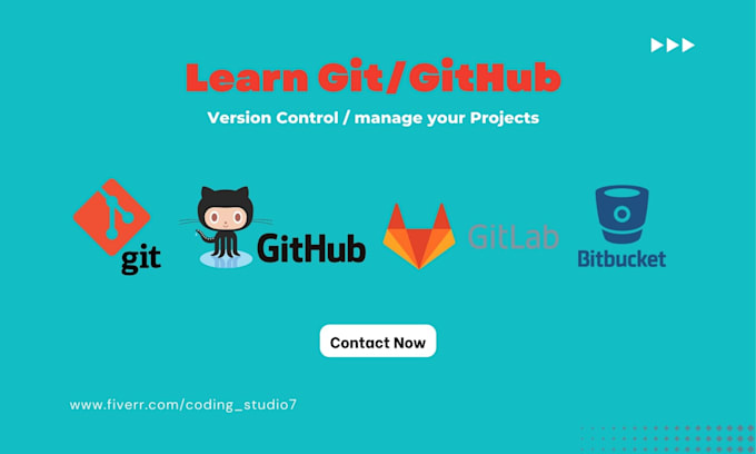 Be Your Git Github Gitlab And Bitbucket Tutor By Coding Studio7 Fiverr