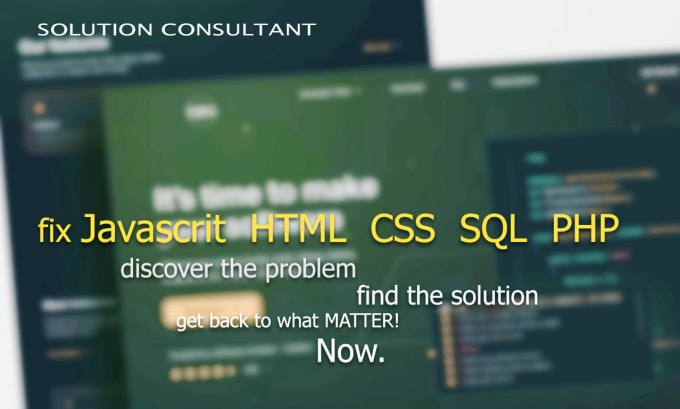 Fix Javascript Html Css Php Sql By Boneservices Fiverr
