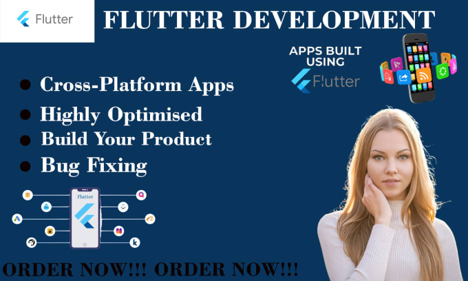 Be Your Flutter Developer Build Ios Android App Flutter App With