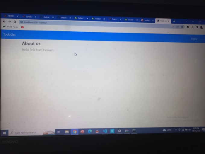 Make Web Development Using Javascript Html Css Node Js By