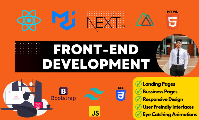 Be Your React Js Front End Web Developer Next Js Html Css Javascript By