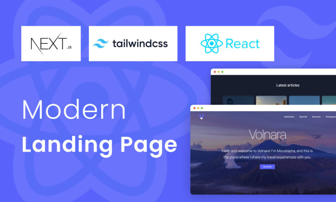 Create Your Landing Page With Nextjs And Tailwindcss By Moustaphboss