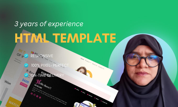 Build Html Template Using Html Css And Javascript By Web Dev Barsha
