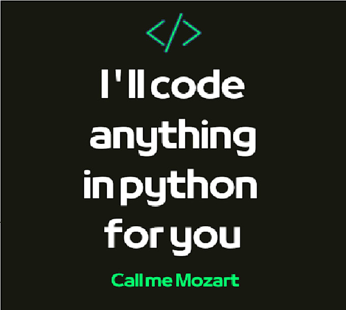 Code Anything In Python For You By Pokrofy Fiverr