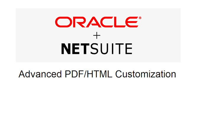 Develop Or Update Your Netsuite Advanced Pdf Html Templates By Kdjacob