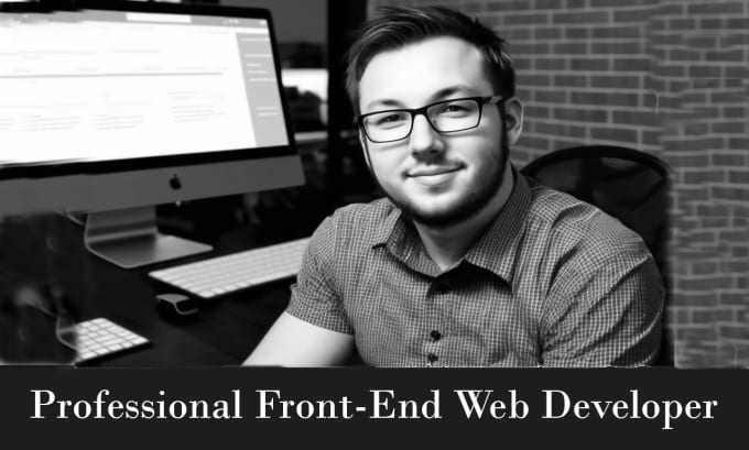 Be Your Front End Web Developer Using Html Css And Javascript By