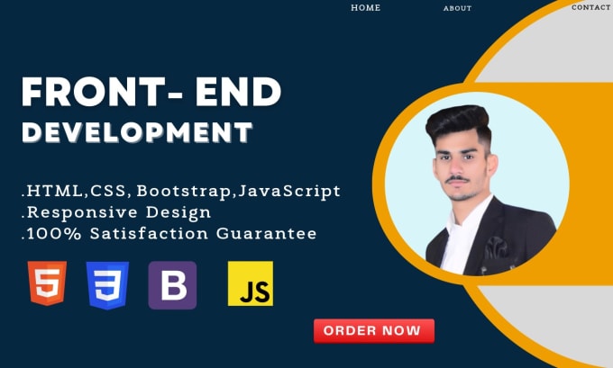 Be Your Frontend Website Developer Using Html Css Javascript