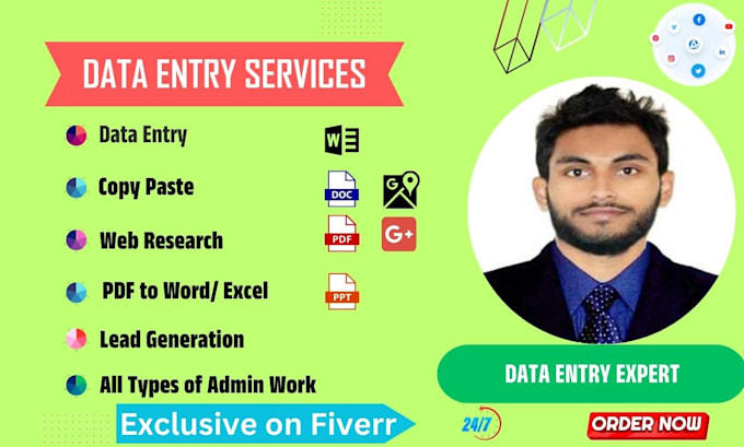 Do Accurate Data Entry Job By Tutulmia1984 Fiverr