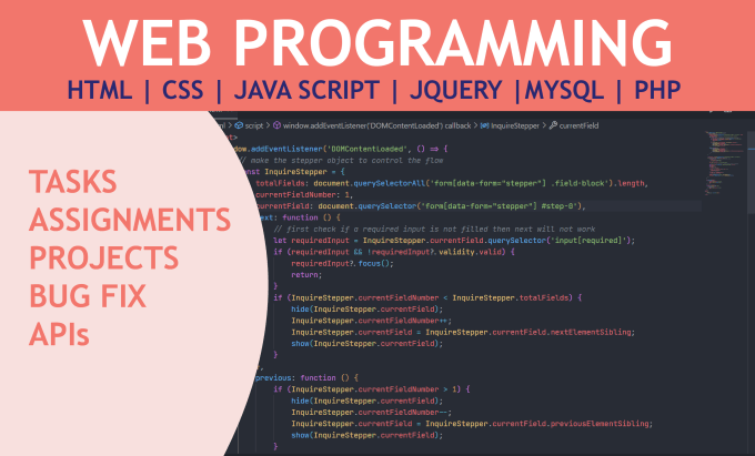 Do Any Task Of Php Html Css Mysql Javascript And Jquery By