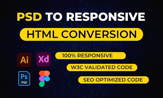 Convert Psd To Html Xd Figma To Html Responsive Bootstrap By Mahin Wp