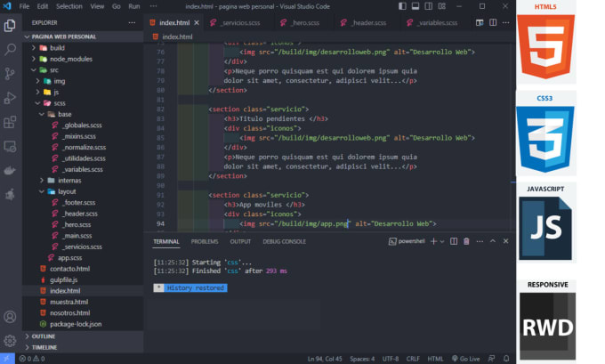 Make A Custom Web Page With Html Css Java Or Php By Manuelberdugo