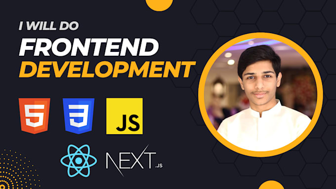 Do Frontend Development Using Html Css Javascript React Next By