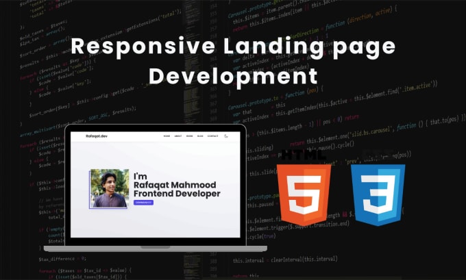 Create A Responsive Landing Page Using Html Css Bootstrap Or