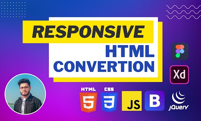 Convert Figma Xd Psd To Html Css By Jisan Mojammel Fiverr