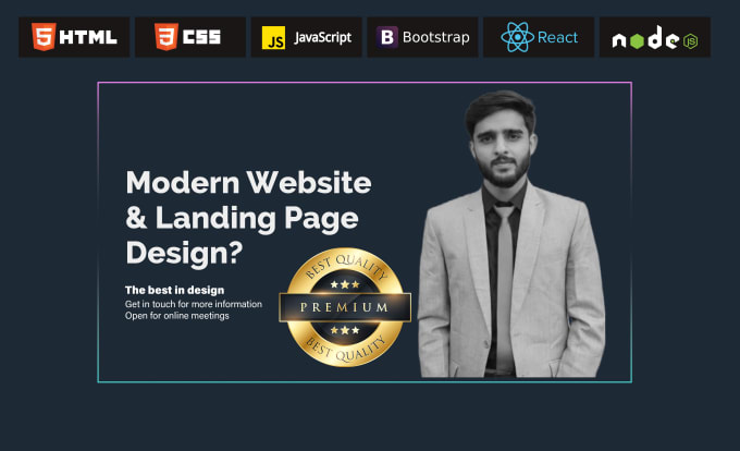 Create Responsive Webpages Using Html Css Js And Bootstrap By Aliraza