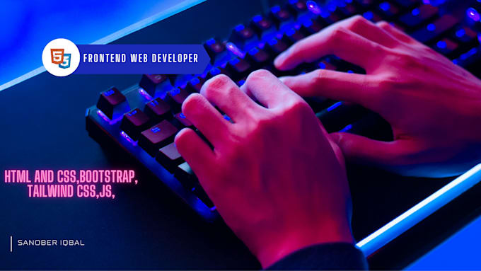 Do Frontend Web Development In Pure Html Css Javascript Bootstrap By