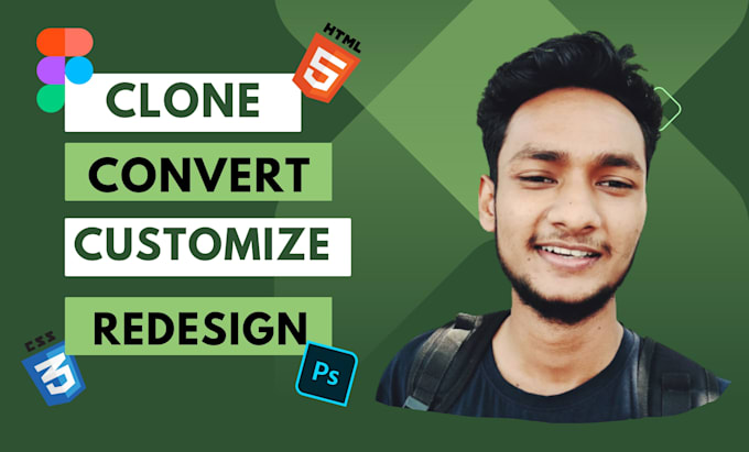 Clone Convert Customize Redesign Your Website Using Html Css Js By