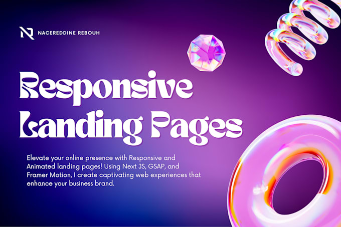 Build Modern And Responsive Landing Page Using React Js And Next Js By Nacereddinerb Fiverr