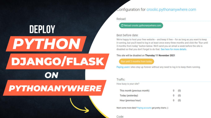 Deploy Your Python Django Flask App On Pythonanywhere By Smilemakerpro