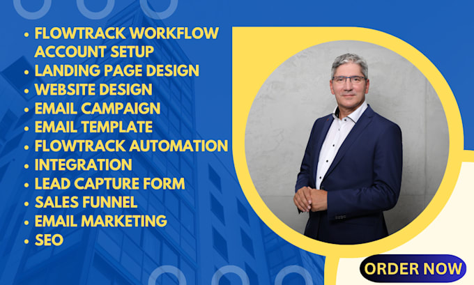 Setup Flowtrack Workflow Crm Email Automation Landing Page Click Funnel