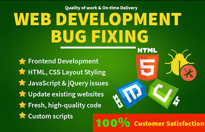 Fix Bugs Develop Redevelop Responsive Websites By Web Developer Fiverr