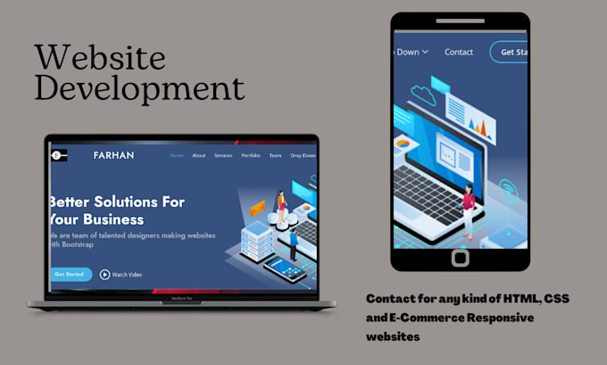 Do Html Css Bootstrap Web Programming Editing And Psd To Html By