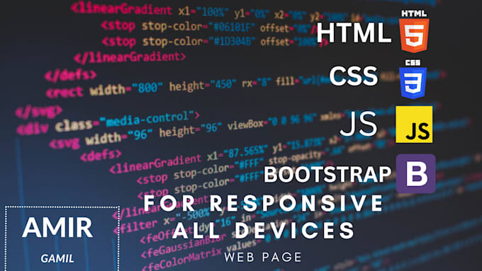 Create And Design A Responsive Website Using Html Css And Js On All