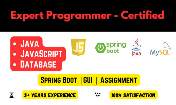 Do Java Javascript Programming Tasks Sql Mysql Database Projects By