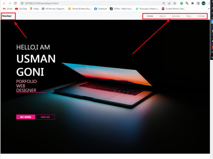 Create Your Eye Catching Portfolio Website With Html Css And Bootstrap