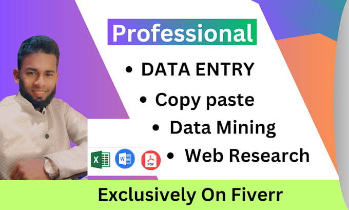 Do Virtual Assistant Data Entry Copy Past And Web Scraping By