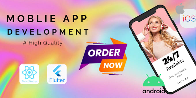 Develop Android And Iso Mobile Apps Using React Native Or Flutter By Demaxstudio Fiverr