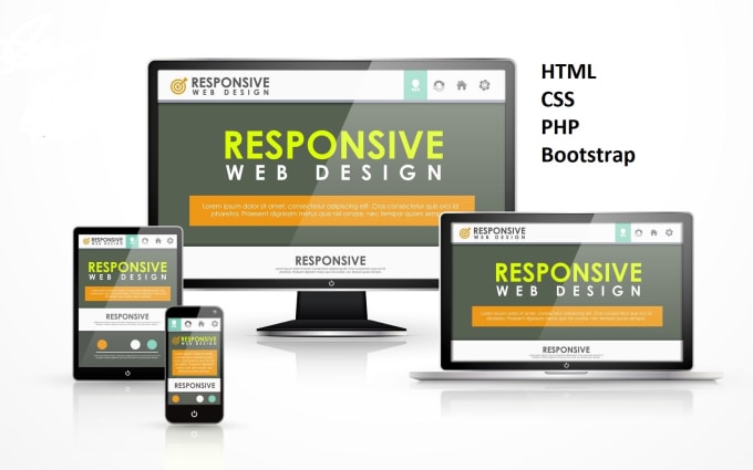 Design A Responsive Html Website Using Html Css Bootstrap By Faisalerad
