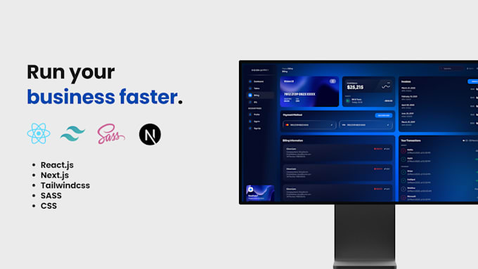 Develop A Responsive Website In Html Css Javascript React Nextjs