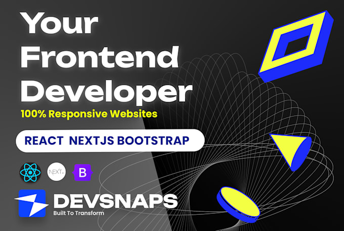 Create Your Website Frontend With Reactjs Bootstrap Html Css By