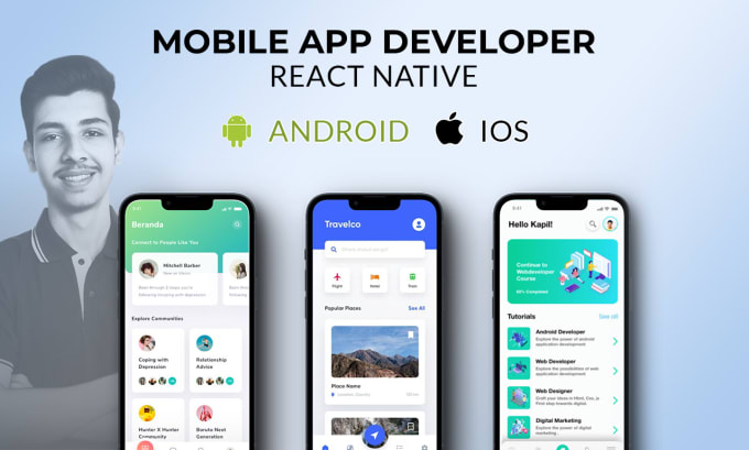 Be Your React Native Android And Ios Application Developer By