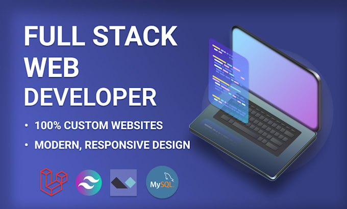 Be Your Full Stack Web Developer In Php Laravel Tailwindcss Html Js