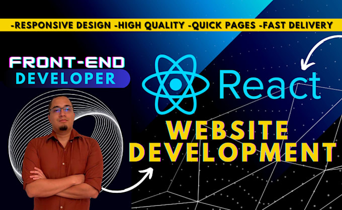 Do Your Custom Website Using React Js By Gabrielarias Fiverr