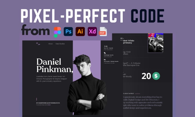 Convert Figma Psd To Html Css Responsive Website Front End Developer