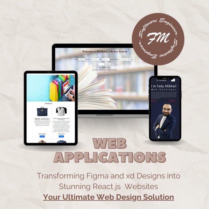 Do Custom Websites In React Javascript Html Css From Figma By Fady