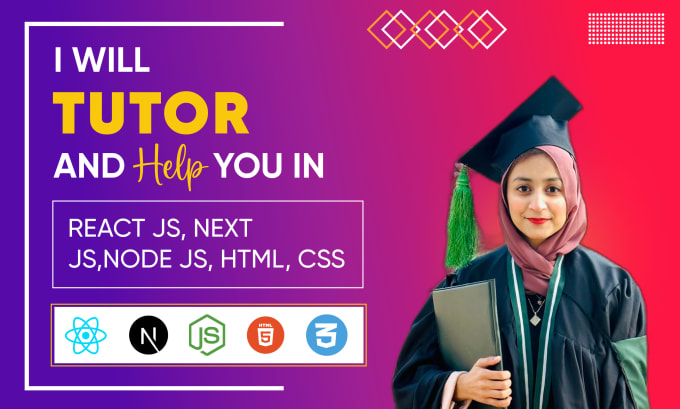 Tutor And Help You In React Js Next Js Node Js Html Css By Zill E