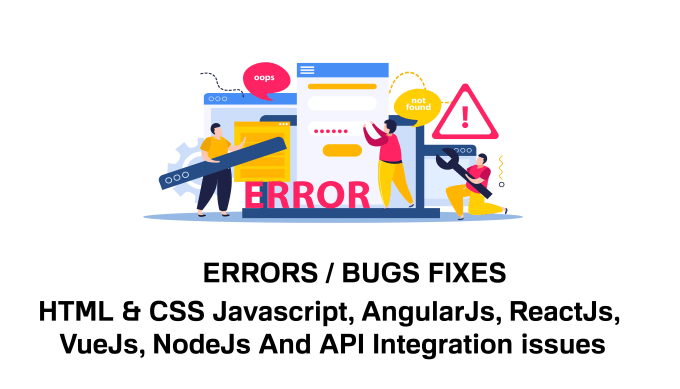 Fix Bugs In Javascript Angularjs Reactjs Vuejs Nodejs By Triomat