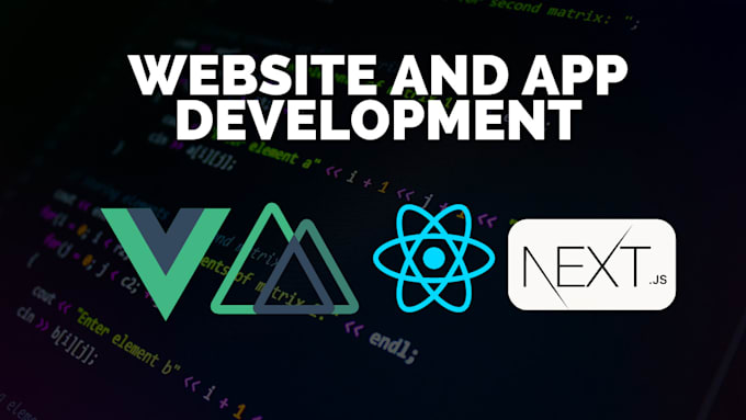 Be Your Vue Nuxt React Next Developer By Joshmeyrr Fiverr