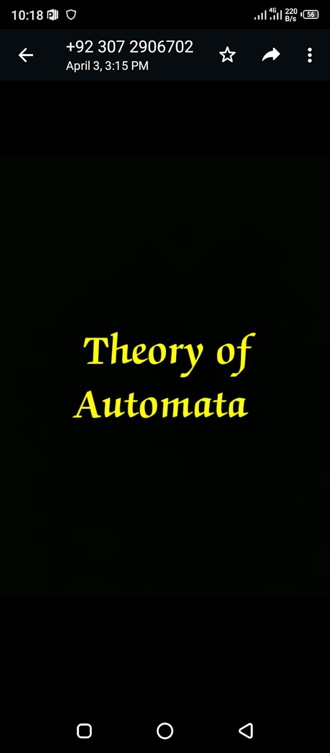 Assist You Theory Of Automata And Computation Task And Project By