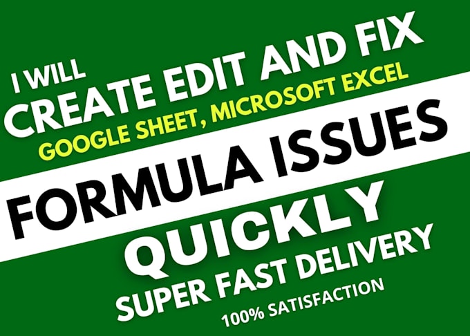 Fix Microsoft Excel Formula Issues By Adnanqureshi553 Fiverr