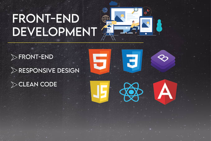 Develop Responsive Front End Web In Reactjs Html5 Css3 Angular