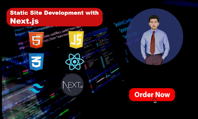 Create A Static Website With Next Js By Webdev Faizan Fiverr
