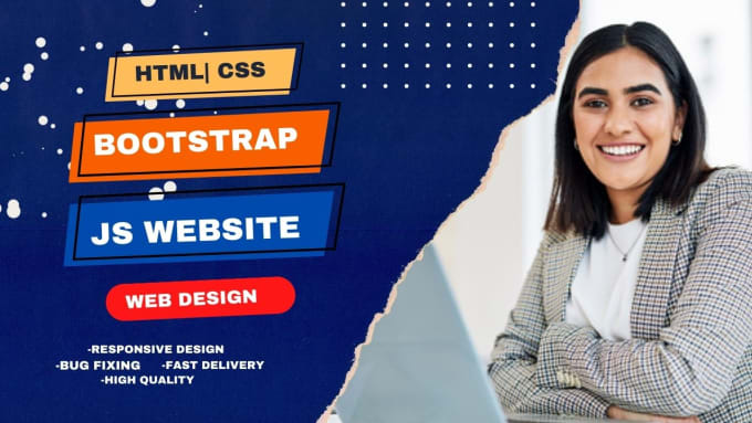 Design Html Css Bootstrap Landing Page And Fix Any Bug By