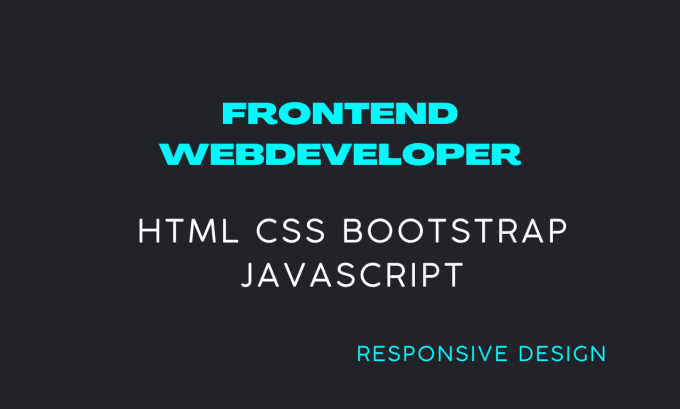 Create Front End Professional Html Css Javascript Jquery By